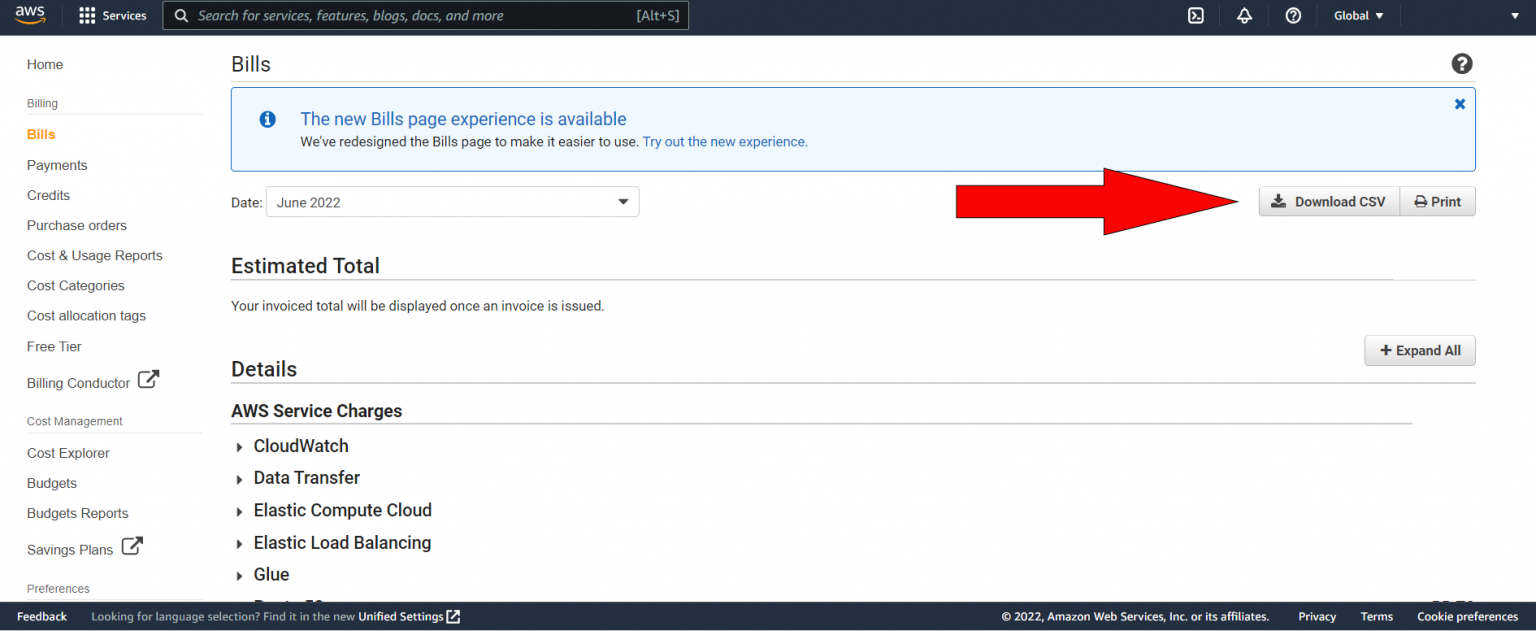 AWS Billing Dashboard Instructions | Miro Consulting
